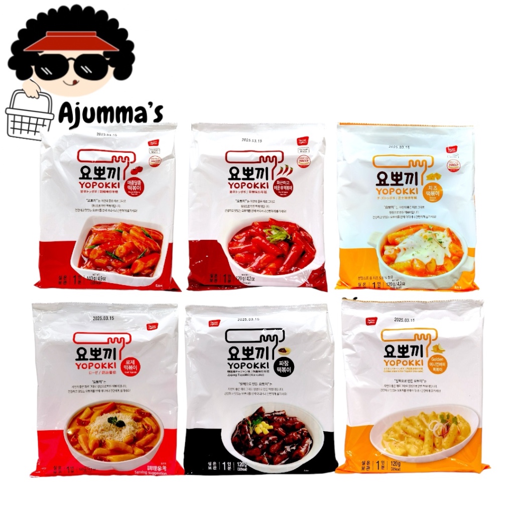 Yopokki Pouch Rice Cake Tteokbokki / Toppokki - 120g - Sweet, Hot ...