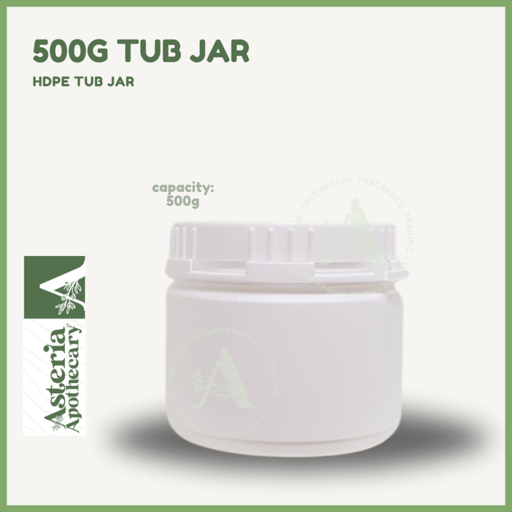 500g Tub Jar HDPE with Tamperproof cap - Asteria Apothecary | Shopee ...