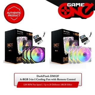 DarkFlash DM12F A-RGB 3-in-1 Cooling Fan with Remote Control | Shopee ...