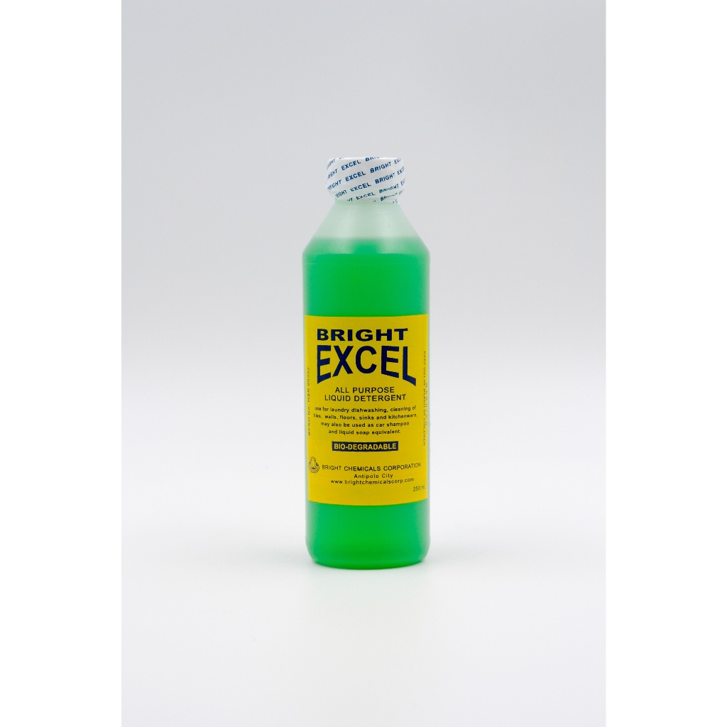 Bright Excel All Purpose Liquid Detergents (250 ML) | Shopee Philippines