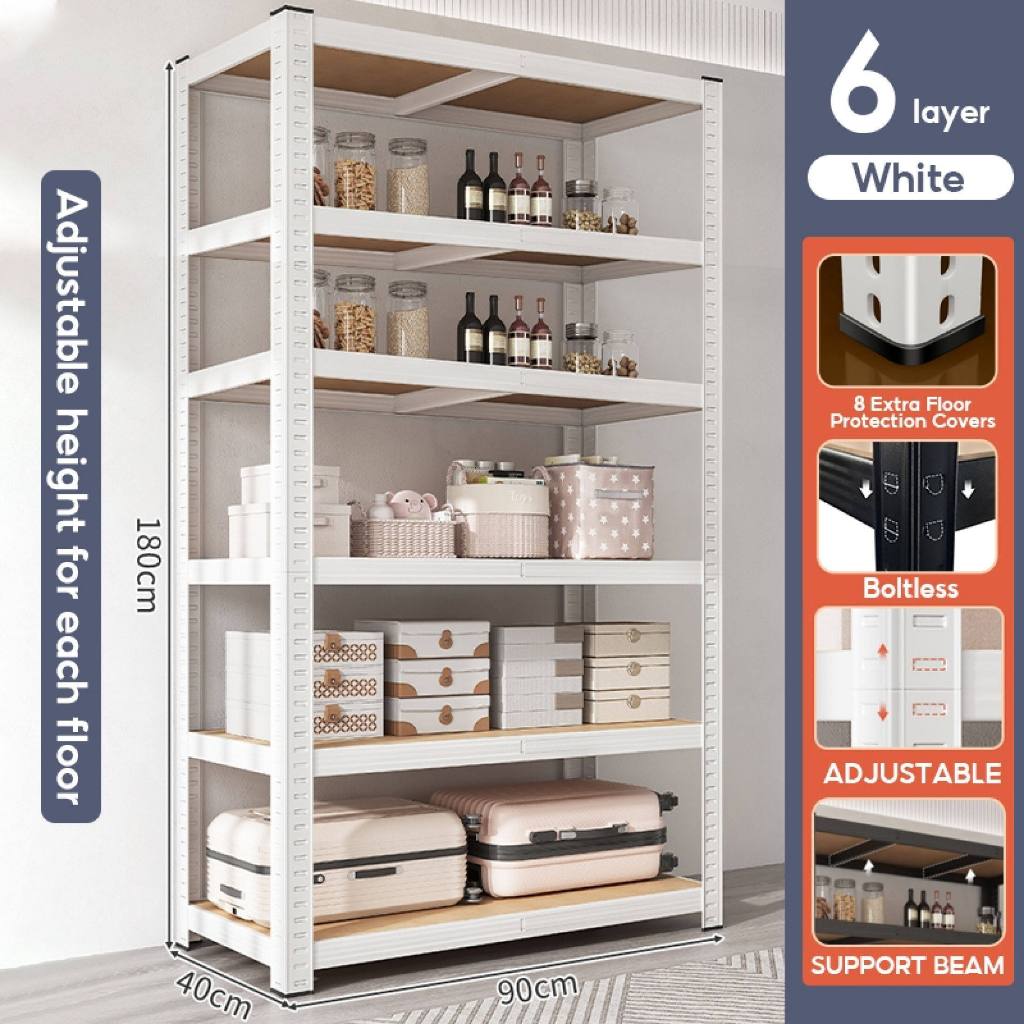 Boltless Steel Rack 5/6 Layers Adjustable Heavy Duty Rack Metal ...