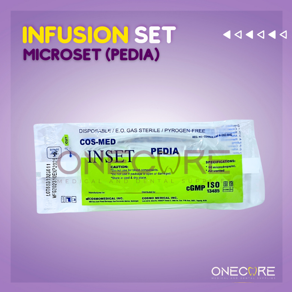 Cosmed Macroset & Microset (INSET) Adult & Pedia Disposable (PIECE ...