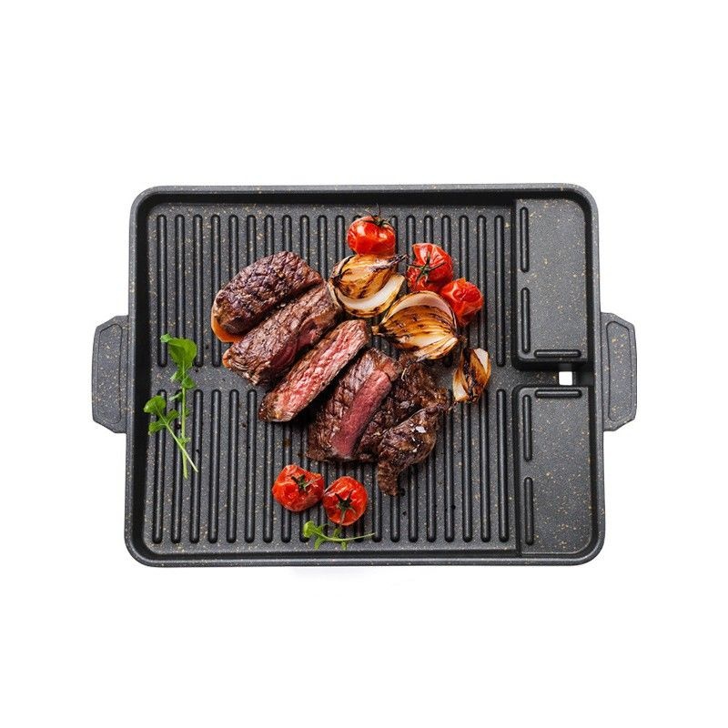 BBQ GRILL Korean Barbeque Grill Plate (Rectangular Grill Pan) | Shopee ...