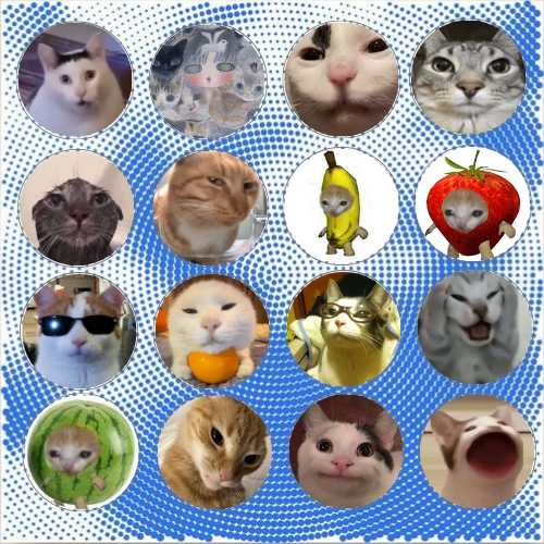 funny cat meme button pins 25mm ౨ৎ daydream.phl | Shopee Philippines