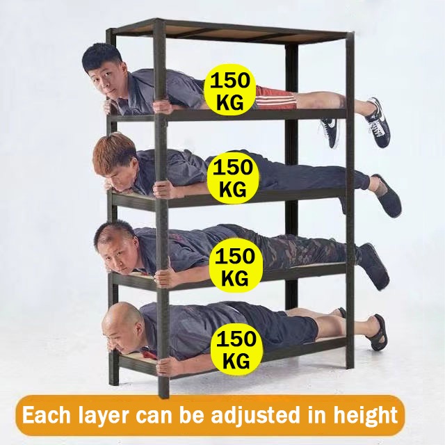 Boltless Steel rack Adjustable Height 6 Layer waterproof stante ...