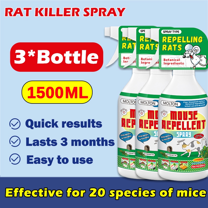 Japan Rat Killer Spray Mouse Repellent Spray 500ml Effective against 30 ...