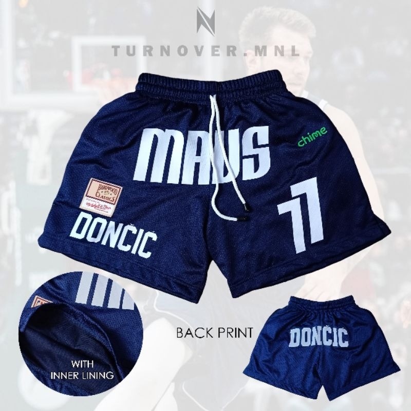 Turnover MNL | Mavs Doncic Mesh Short front back print | Shopee Philippines
