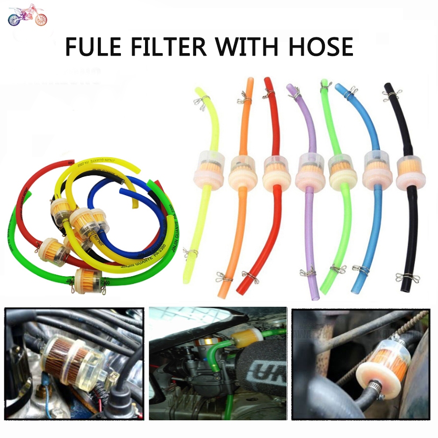 MOTORCYCLE UNIVERSAL FUEL FILTER WITH HOSE | Shopee Philippines