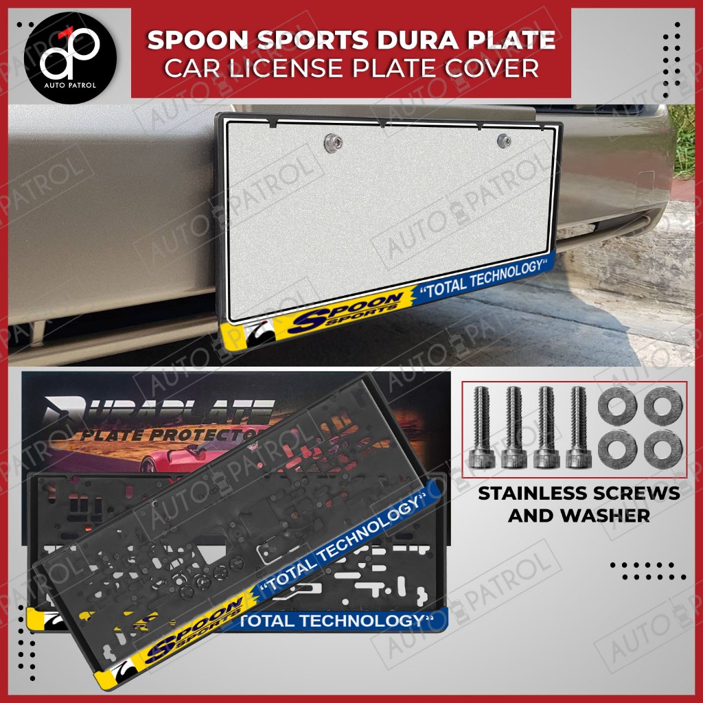 Spoon Sports Duraplate Car License Plate Cover | Shopee Philippines