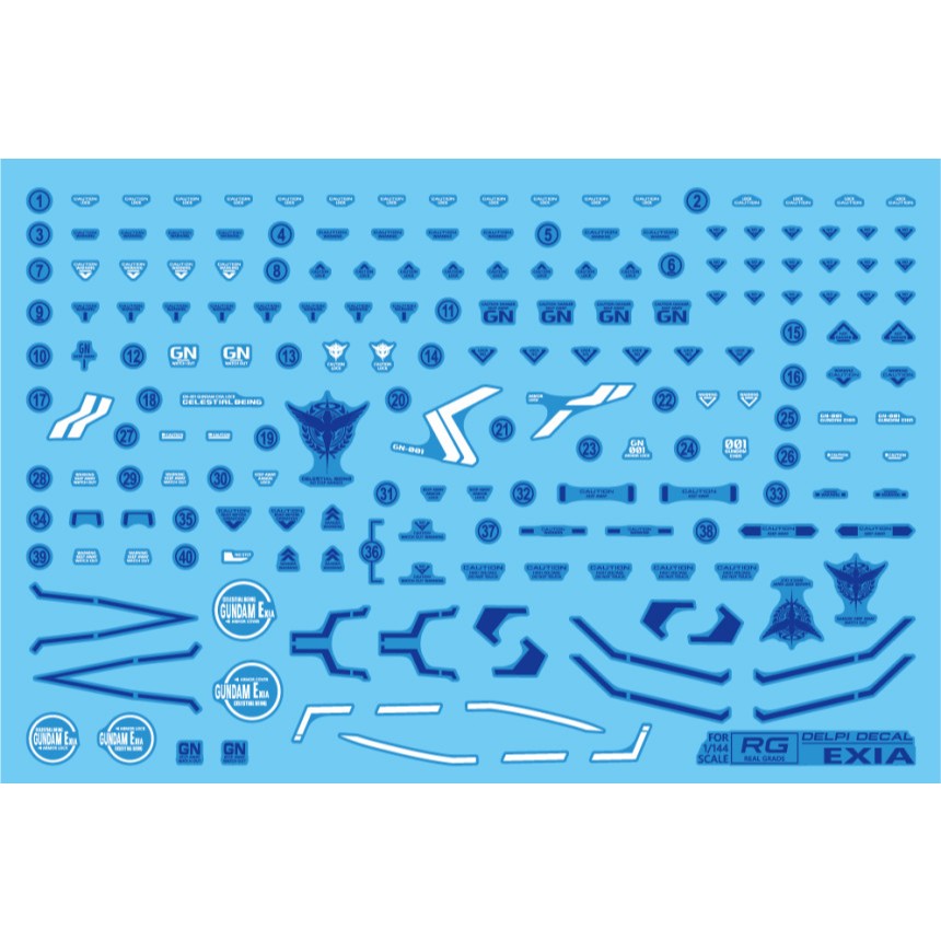 Delpi Decal RG Exia Waterslide Decals | Shopee Philippines