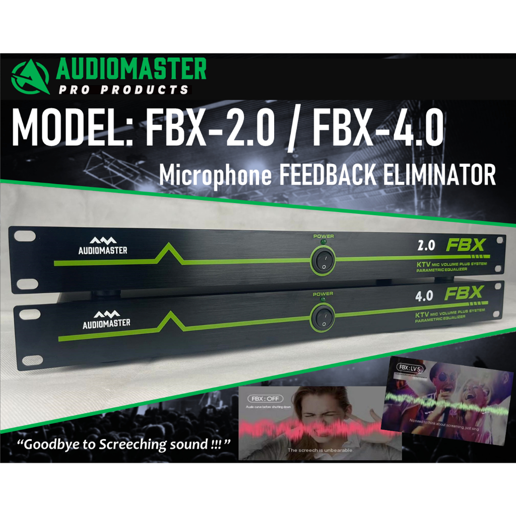 Audiomaster feedback eliminator suppressor destroyer FBX 2.0 FBX 4.0 ...