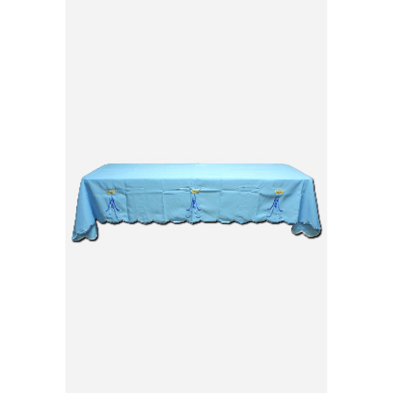 Blue Altar Cloth 55 x 105 Inches - (Marian Design) | Shopee Philippines