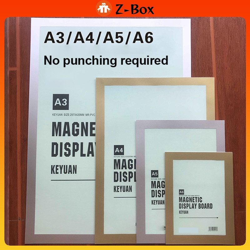 A5 A4 A3Document protection sleeve magnetic wall sticker picture frame ...