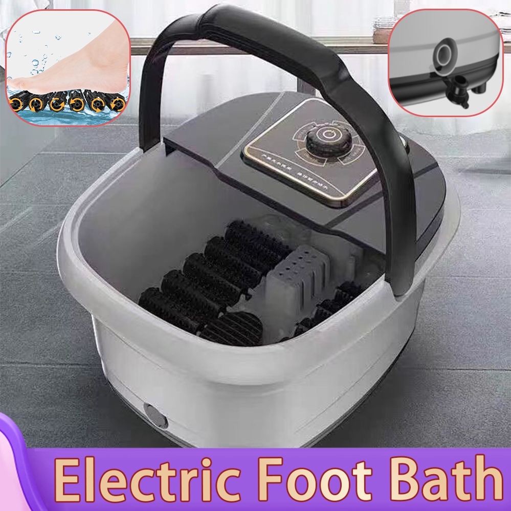 【Ready Stock】Foot Massage Bathtub Electric Foot Bucket Bath Spa Heating ...