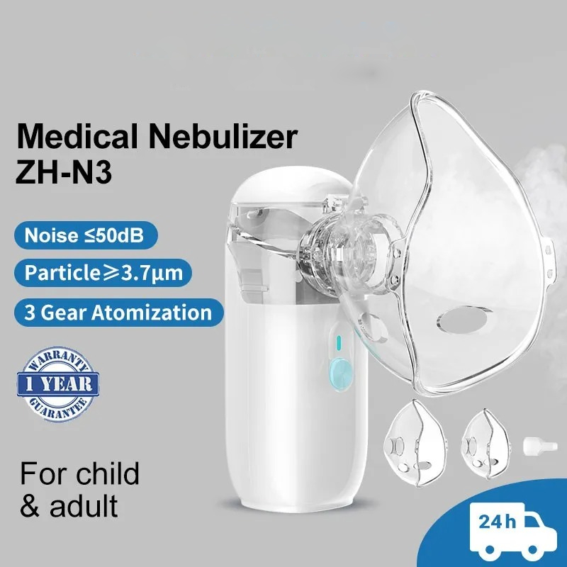 Portable Nebulizer rechargeable Inhaler Ultrasonic Spray Nebulizer ...
