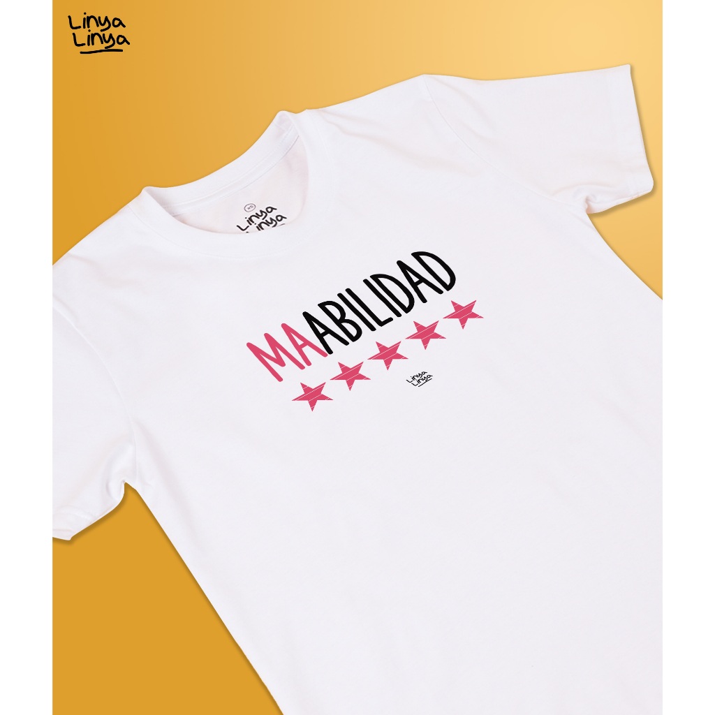 Linya-Linya T-Shirt: MAabilidad (White) | Shopee Philippines