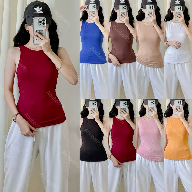 AMANDA RACERBACK Double Lining Full Length Sando Top | Shopee Philippines