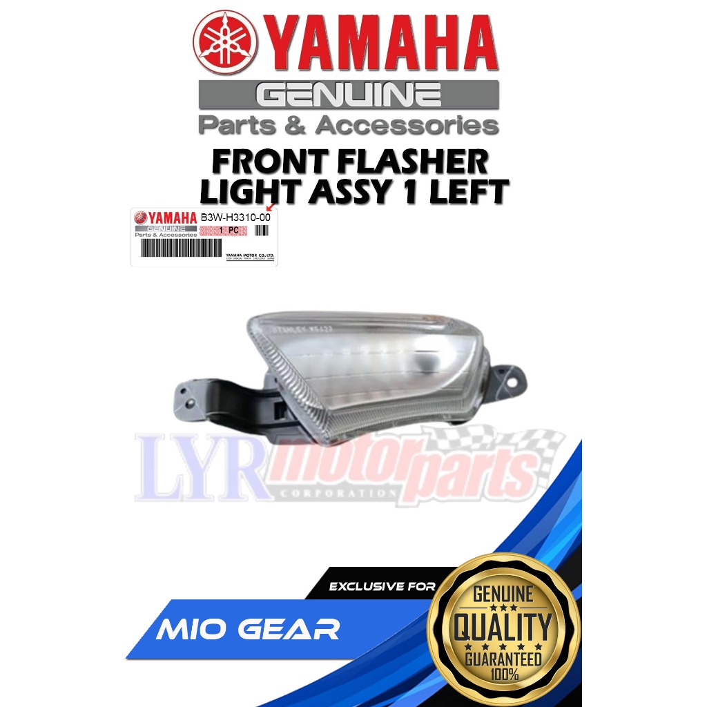 YAMAHA GENUINE FRONT FLASHER LIGHT ASSY 1 LEFT FOR MIO GEAR ( B3W-H3310 ...