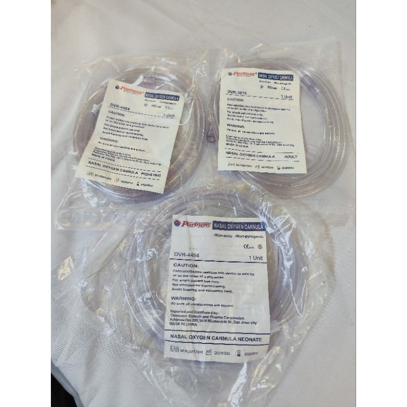Nasal Oxygen Cannula Partner's Adult/Pedia/Neonate | Shopee Philippines