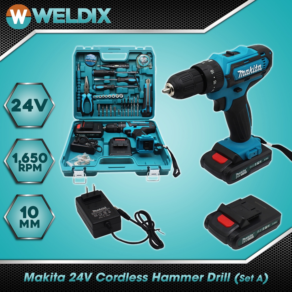 Makita DF331D 24V Cordless Hammer Drill | Shopee Philippines