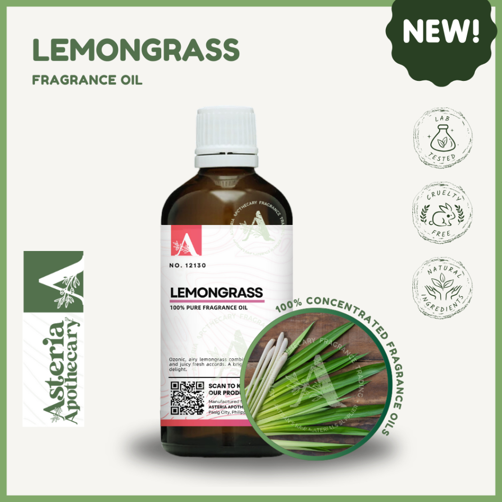Lemongrass Fragrance Oil (30ML & 100ML) - Asteria Apothecary | Shopee ...