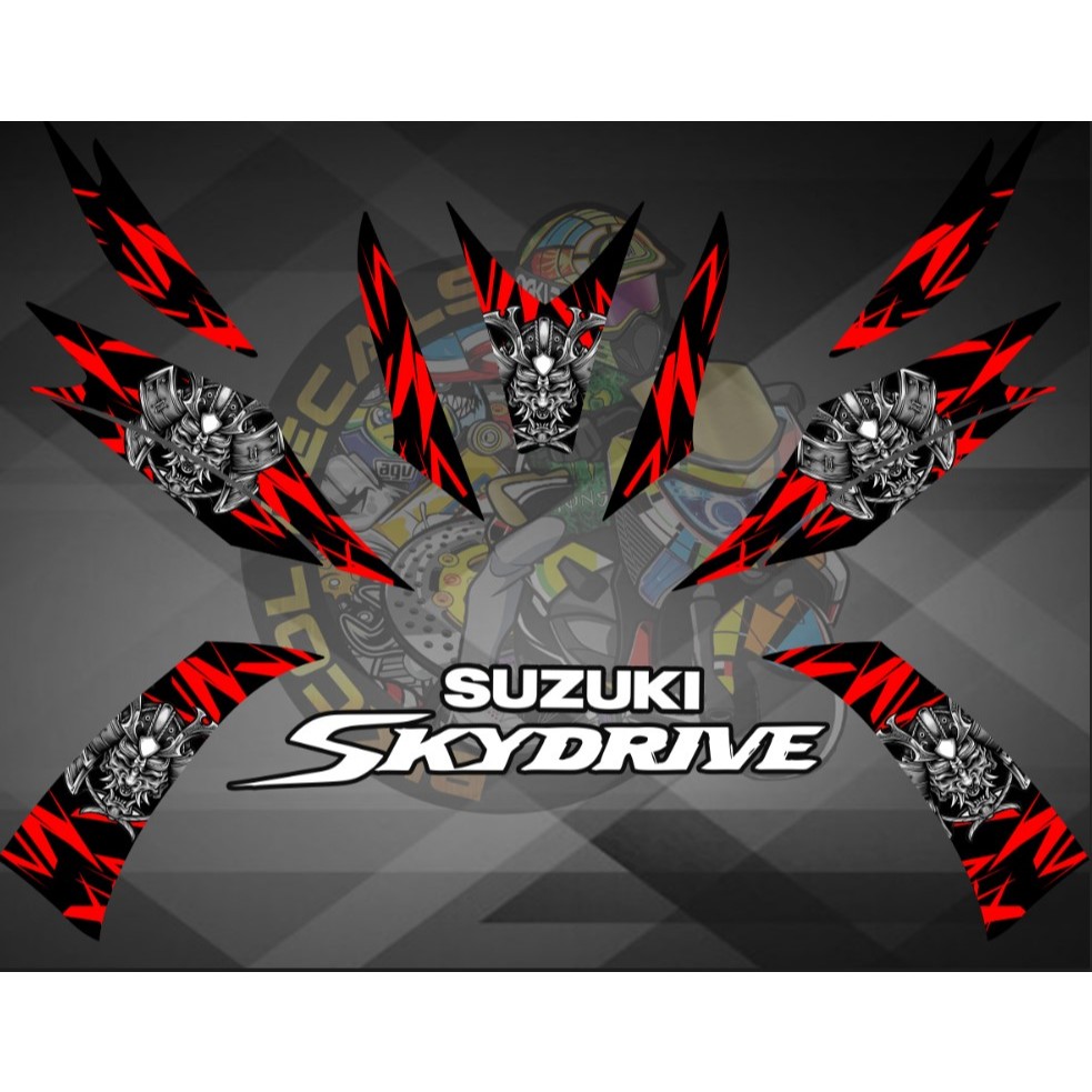 skydrive samurai decals bikcol decals | Shopee Philippines