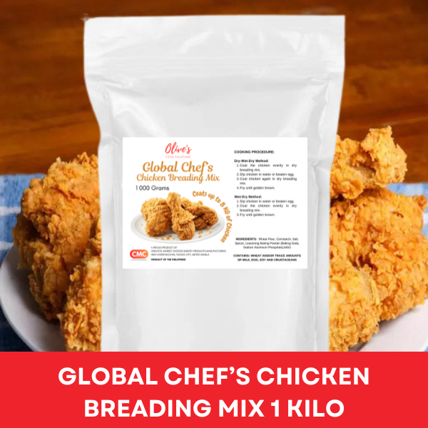 Global Chef's Chicken Breading Mix (1 Kilo) - Coats 8 Kilos of Chicken ...