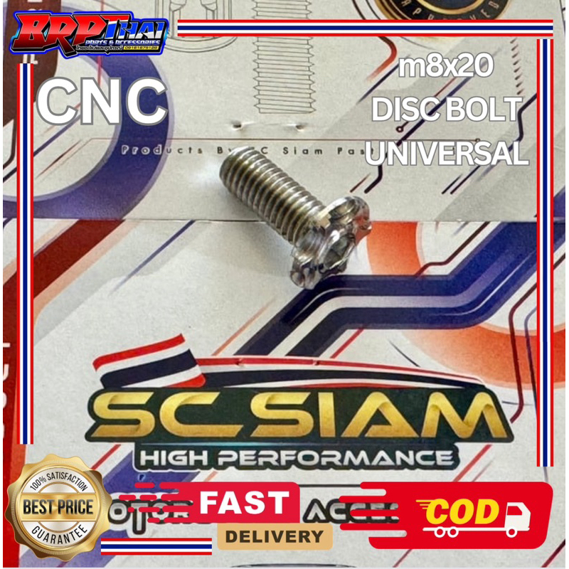 SC CIAM CNC DISC BOLT m8x20 YAMAHA ( 100pcs per order ) | Shopee ...
