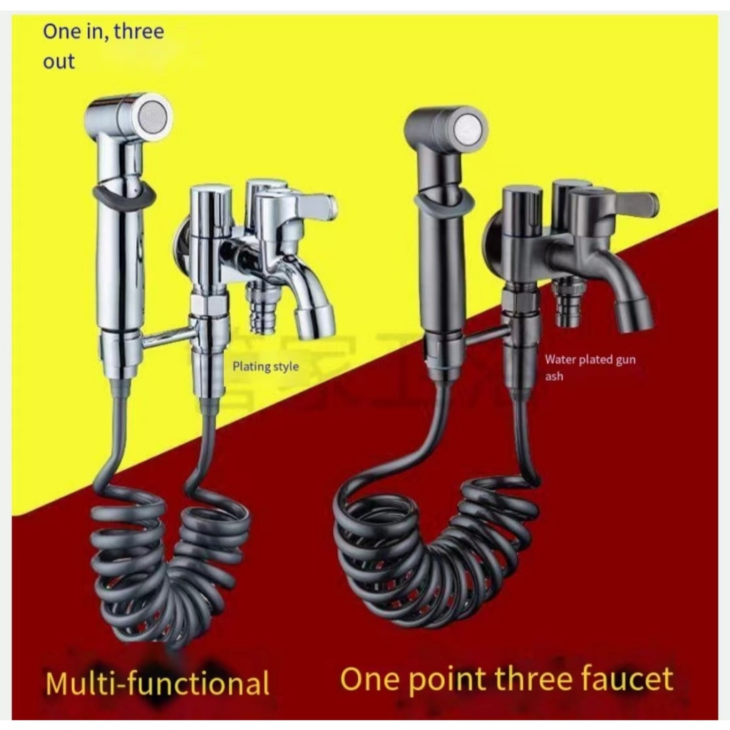 304 Stainless Steel Three Tap Multifunctional Stainless Steel Faucet ...