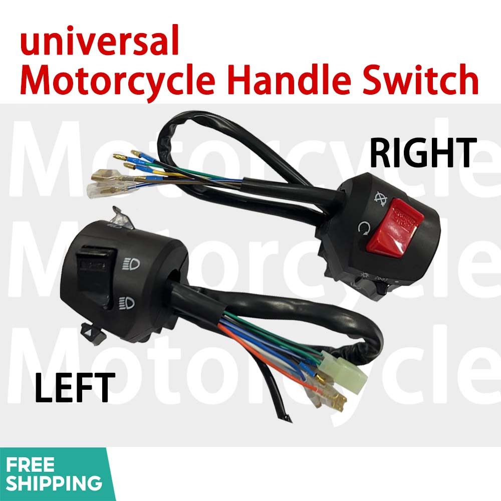 Left And Right Switch (universal ) Motorcycle Handlebar Mount On Off ...
