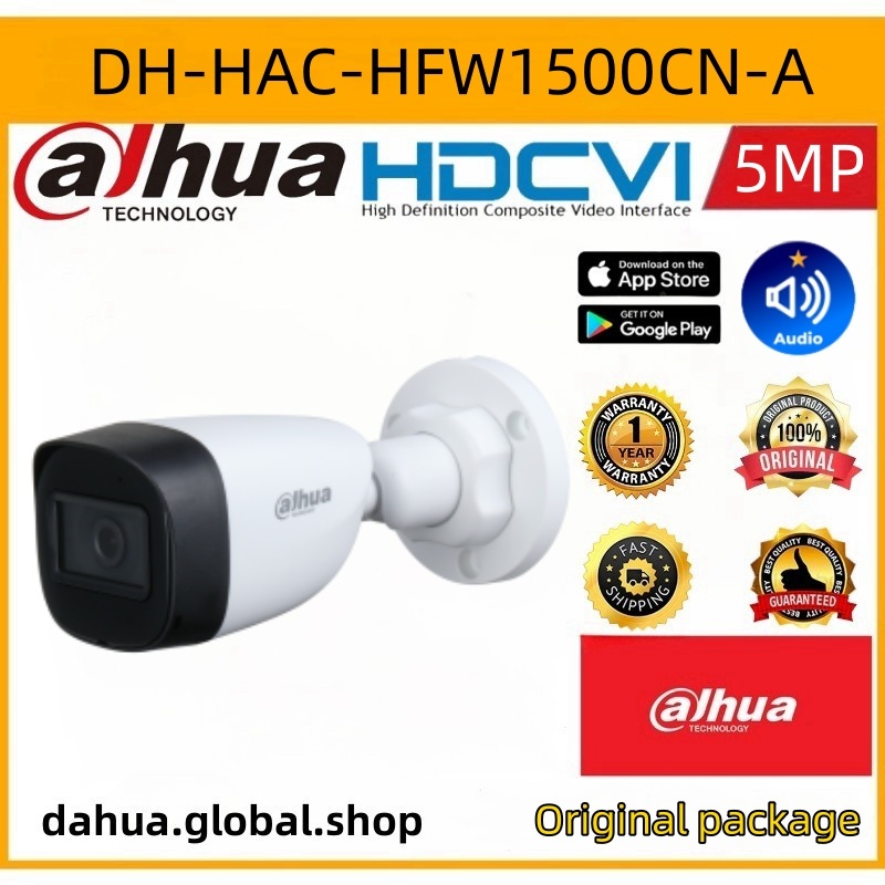Dahua HD 5MP Starlight Infrared Bullet CCTV Outdoor Camera | Shopee ...