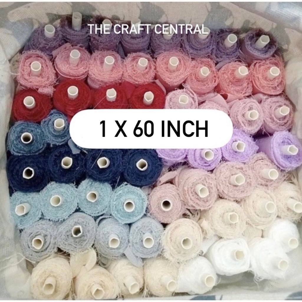 Part 1 - Frayed Chiffon Ribbon 1" width X 60" length - Ink Scribbler ...