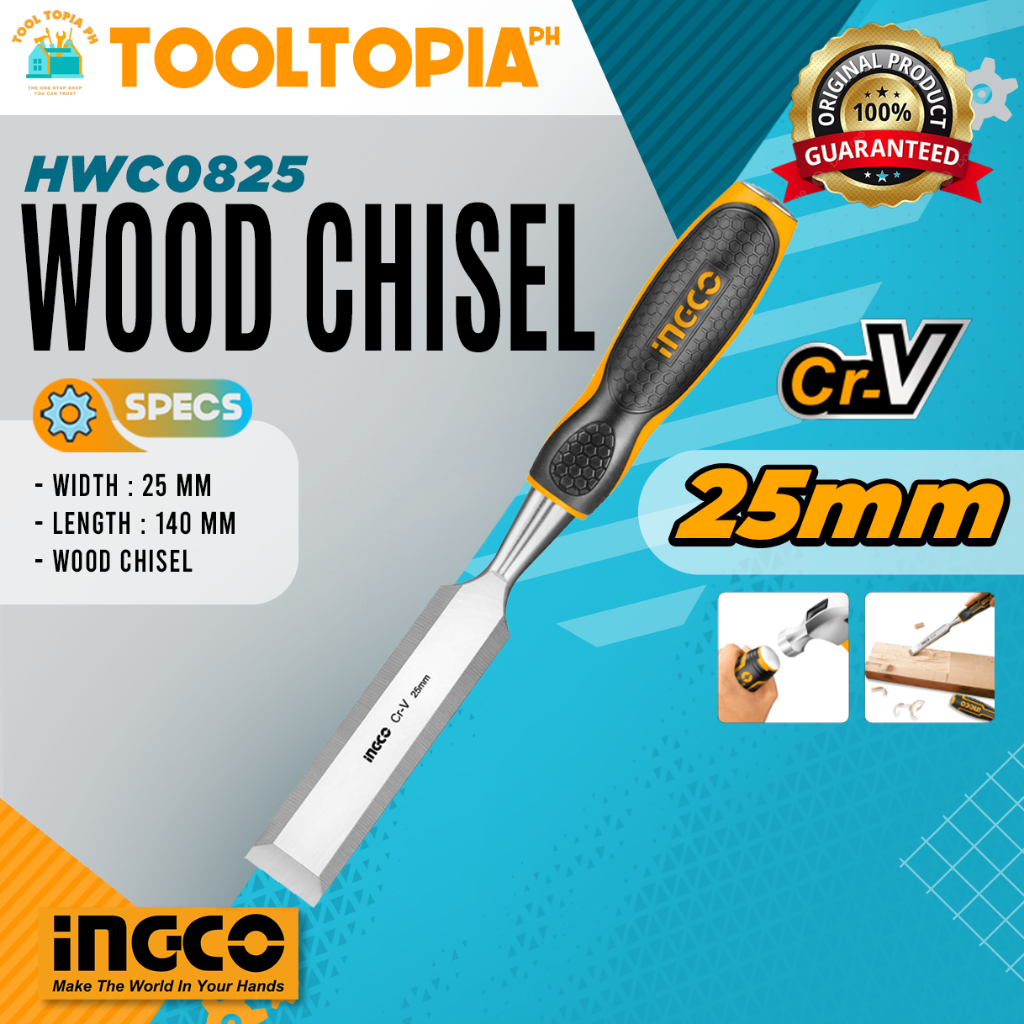 Ingco Wood Chisel HWC0825 HD & High Quality Brands | Shopee Philippines