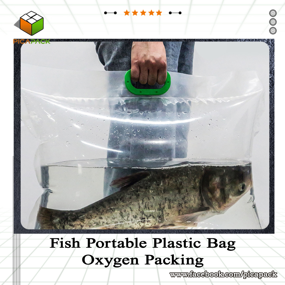 1pc Fish Portable Plastic Bag Oxygen Packing Thickened Oxygenated ...