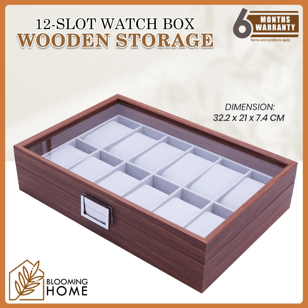High-Quality Wooden Watch Box Watch Storage Display with Smart Wood ...