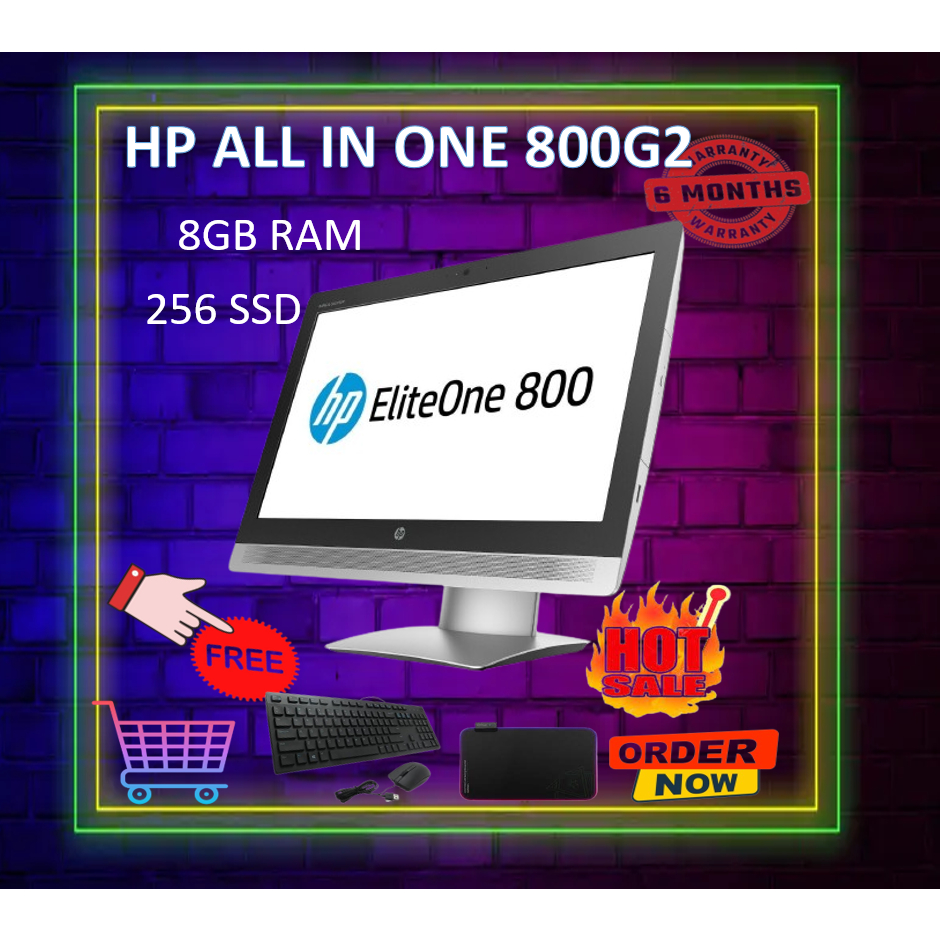 HP EliteOne 800 G2 23in FHD All in One PC - Intel Core i5-6500 3.2GHz ...