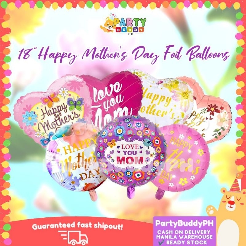 Happy Mothers Day Fathers Day Great Dad I Love You Mom Foil Balloon ...