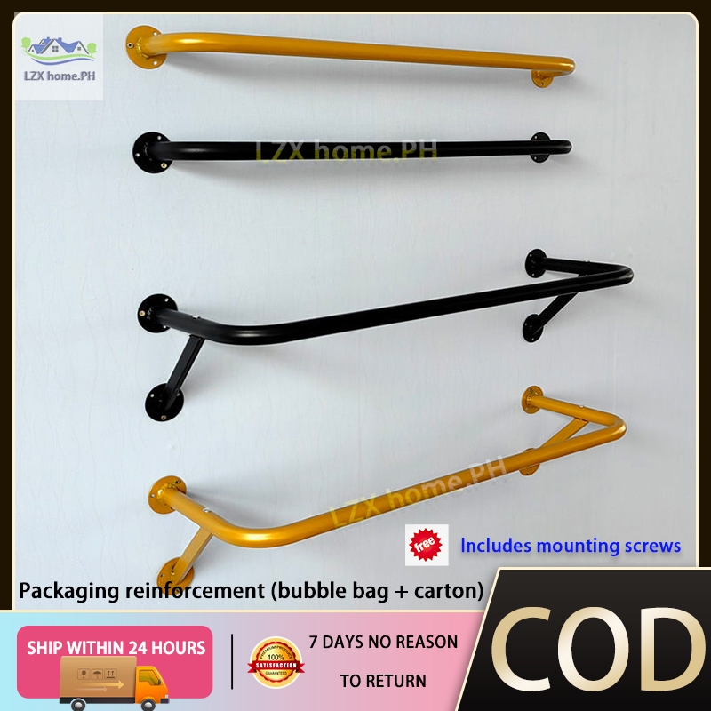 Clothes Rack On The Shelf Wall Clothing Store Display Rack Sampayan ...