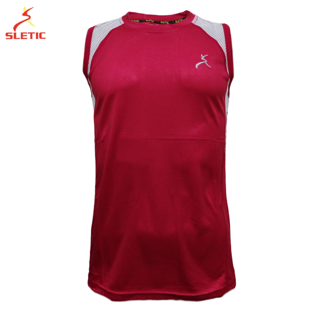 SLETIC Men’s Cotton Drifit Sports wear Running exercise dryfit Sando ...