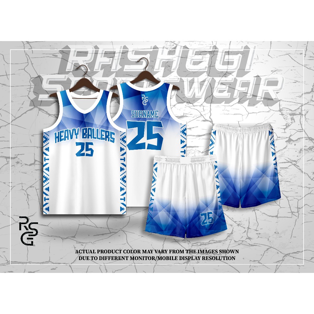 2024 RSG Customized Jersey Full Sublimation White and Blue with ...