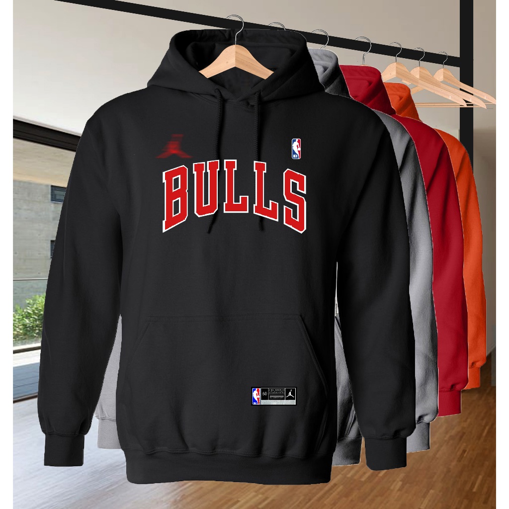 Hoodie Jacket Black CHI CAGO Bulls NBA Pullover Sweater Longsleeve ...
