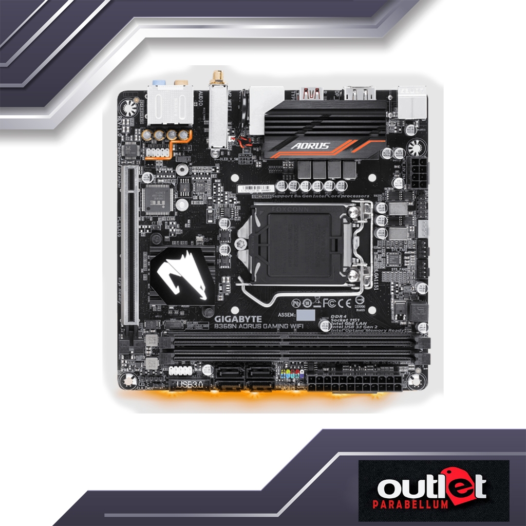 REFURBISHED GA-B360N-AORUS-GAMING-WIFI GIGABYTE INTEL B360 S1151 ITX WIFI GAMING MOTHERBOARD ...