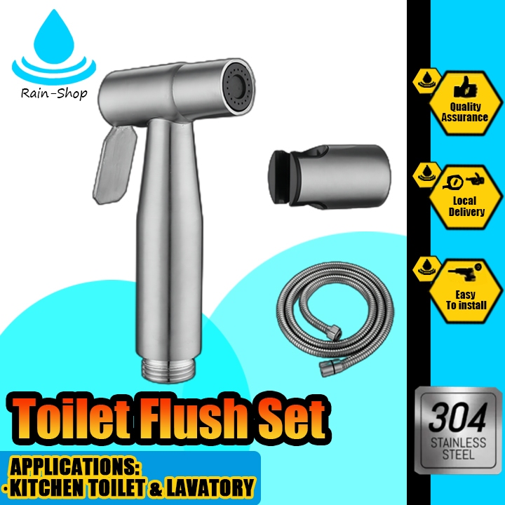 Rain 304 Stainless Steel Wall Mounted Bidet Spray Bidet Spray Flusher ...