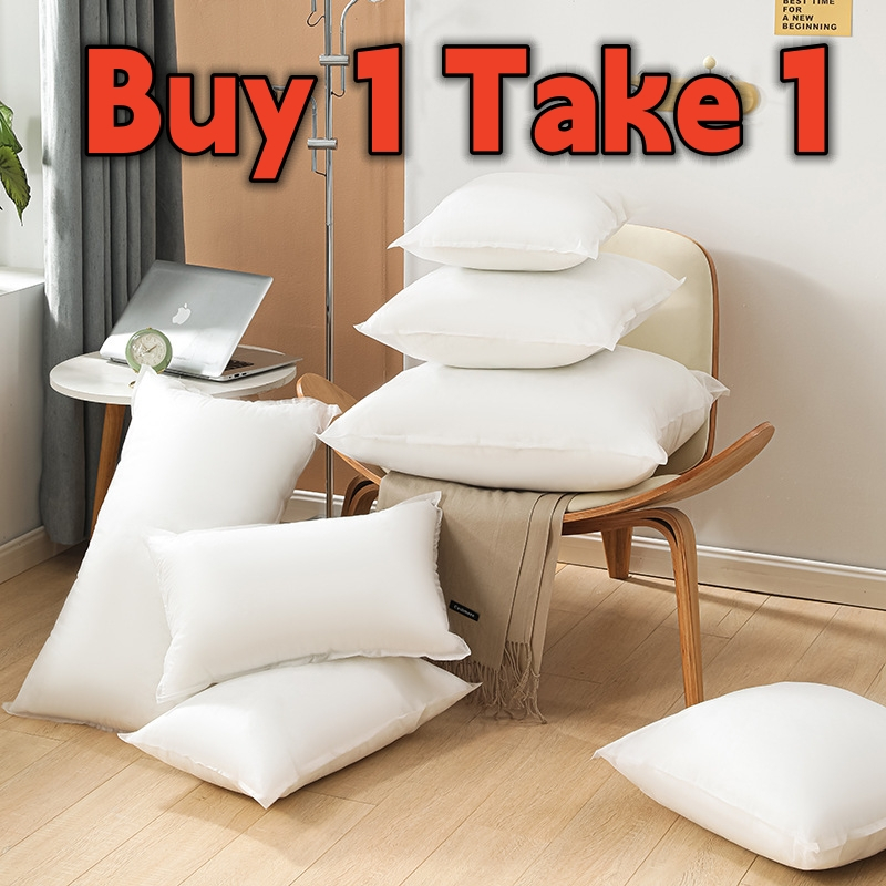 BUY 1 TAKE 1 Pillow (unan) High Quality Comfortable 1PC Plain White ...