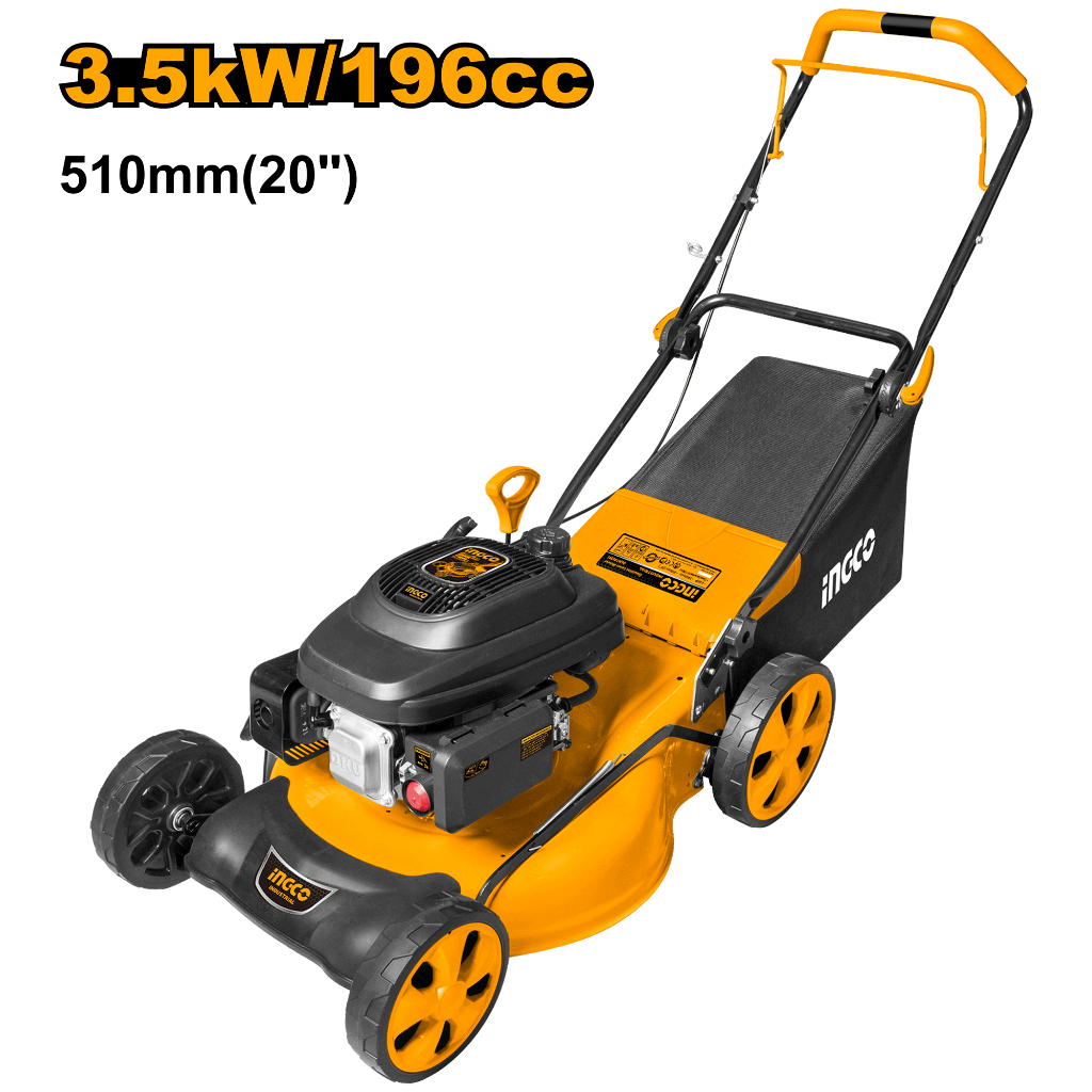 Ingco 4-Stroke Engine 60L Gasoline Lawn Mower 196cc GLM196201 IIT ...
