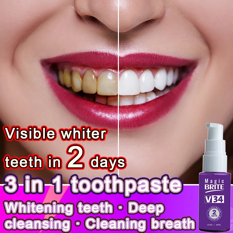 Teeth Whitening Foam Toothpaste Purple V34 Generation 2 Toothpaste ... Teeth Whitening Foam Toothpaste Purple V34 Generation 2 Toothpaste ...
