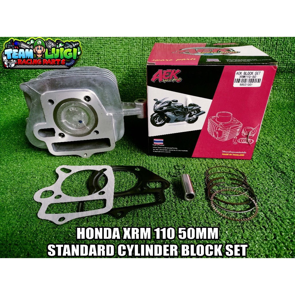 AEK HONDA XRM 110 50MM STANDARD CYLINDER BLOCK SET | Shopee Philippines
