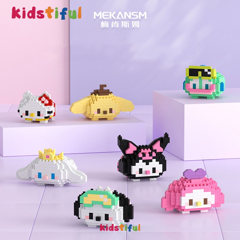 Kuromi Mini Melody Cute Cartoon Building Blocks Toys Puzzle Toys for ...