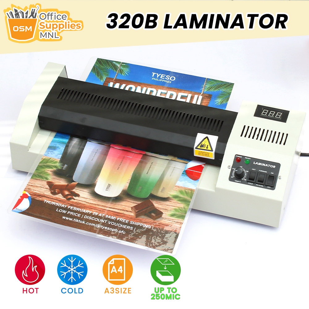 Laminator 320B Machine A3 Size Hot and Cold Heavy Duty Laminating ...