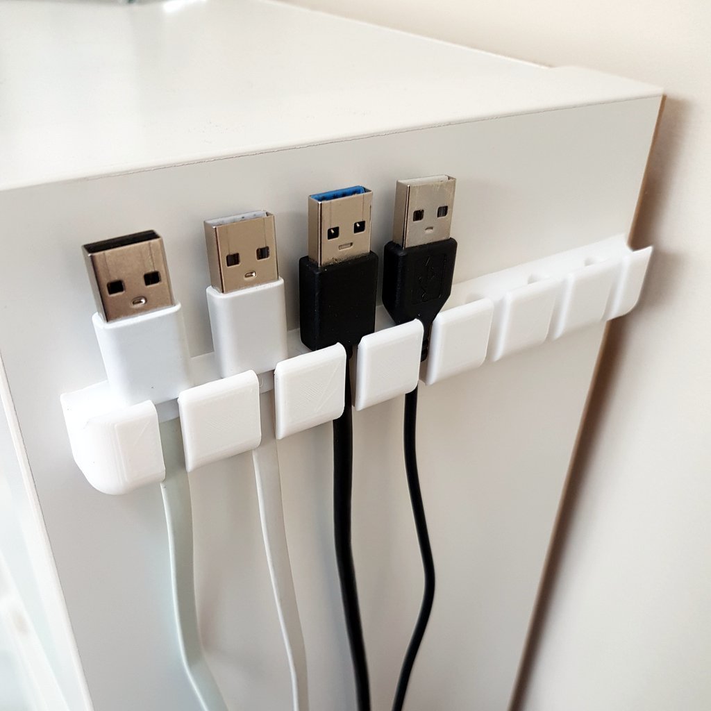 3D Printed USB Cable Organizer 7-10 slots - Keep Your Workspace Tidy!3D ...